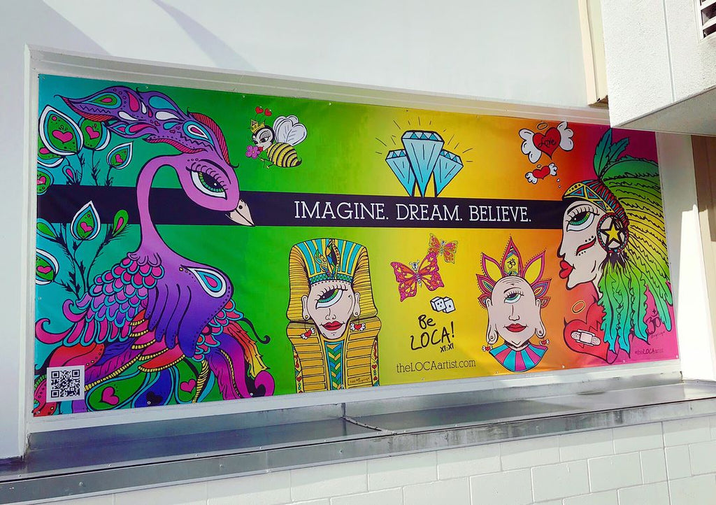 EYEconic Mystical Pop Art mural by Angelicque' at Anaheim Gardenwalk ...